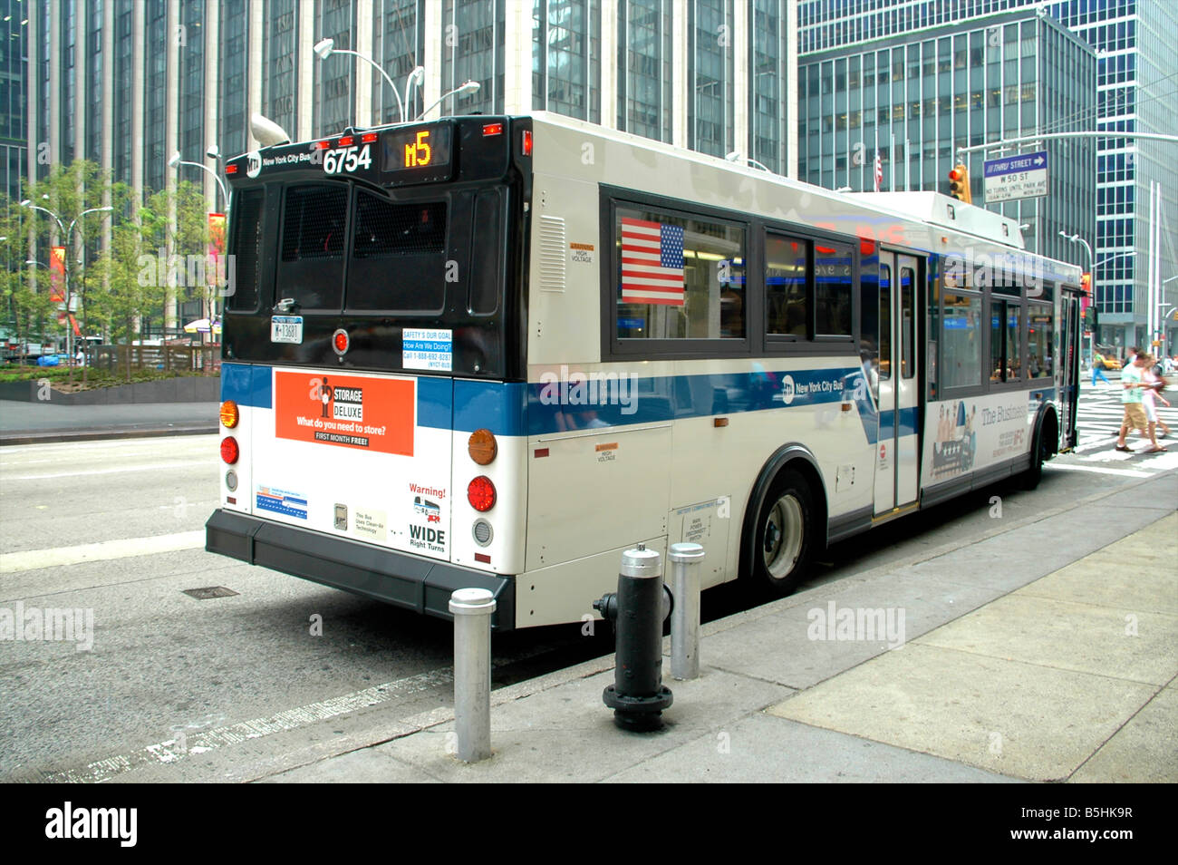 A public transportation bus in New York Stock Photo - Alamy