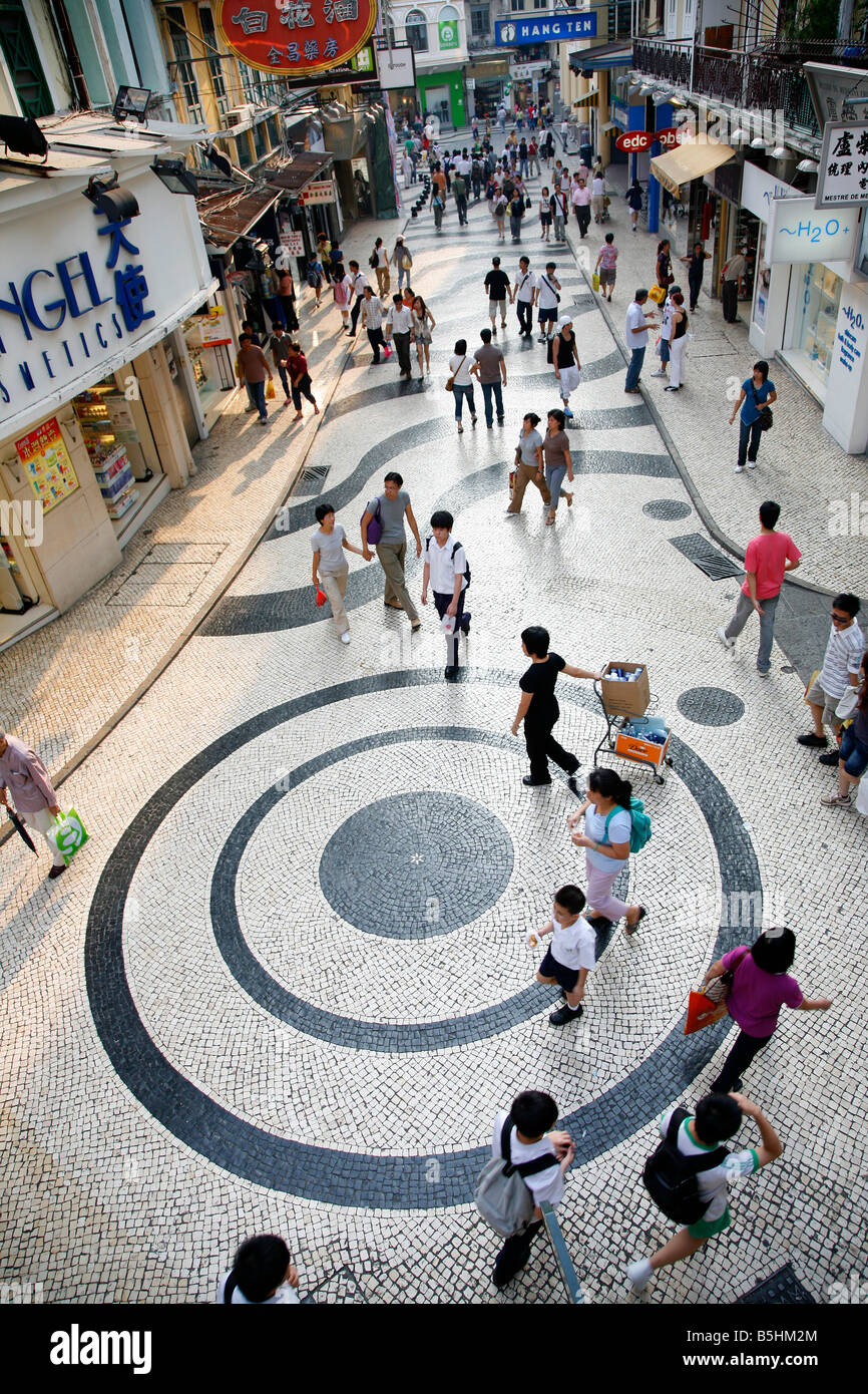 The modernist pavements of the Macau old town, now a World Heritage ...