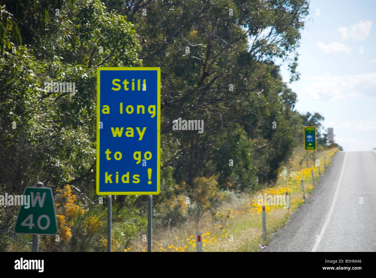 road safety rest area sign Stock Photo - Alamy