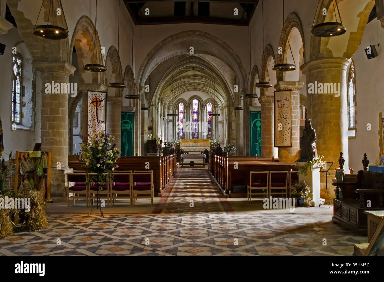 Interior of Minster Church Stock Photo - Alamy