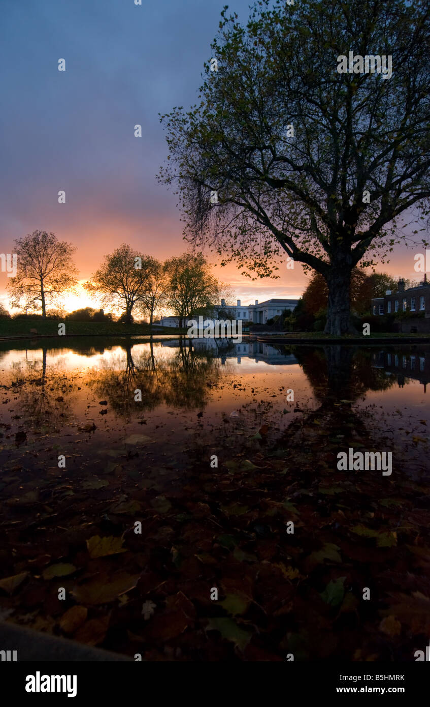 Greenwich Park at sunset Stock Photo - Alamy