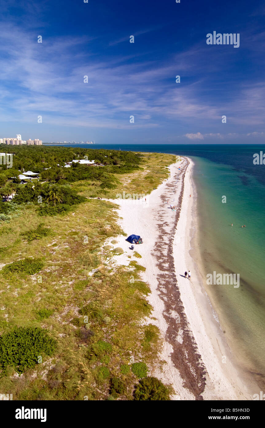 Florida Miami Key Biscayne Bill Baggs Cape Florida State Park view over ...