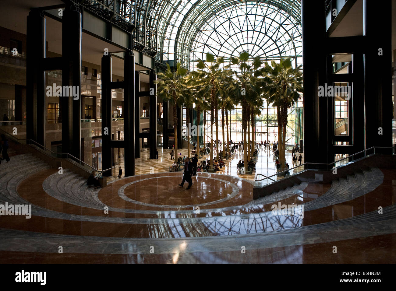 Main floor of the Winter Garden's atrium in Financial District ...