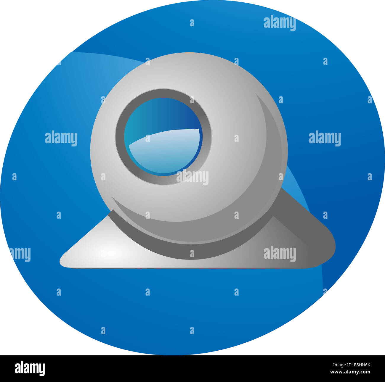 Computer webcam USB web camera round design illustration Stock Photo ...