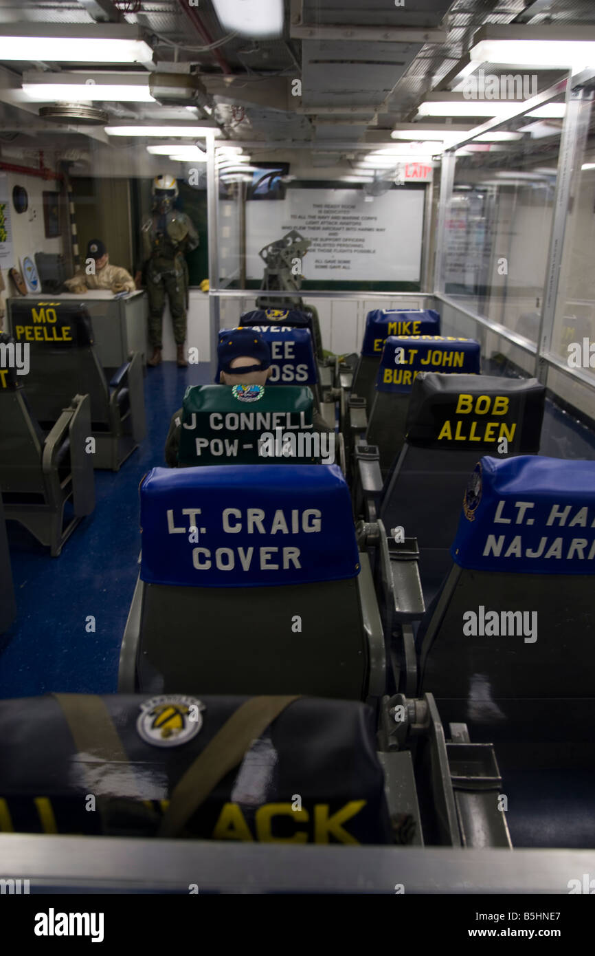 Mission briefing room in the Midway Museum in San Diego Stock Photo - Alamy