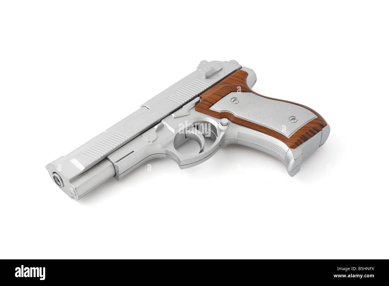 Toy gun isolated on white background Stock Photo - Alamy