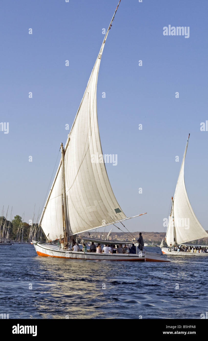 Feluccas on the Nile Stock Photo - Alamy
