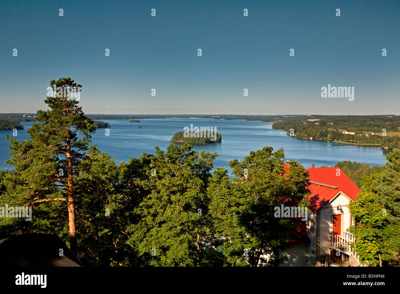 Tampere: Pyynikki Viewpoint: Lake Pyhäjärvi Stock Photo - Alamy