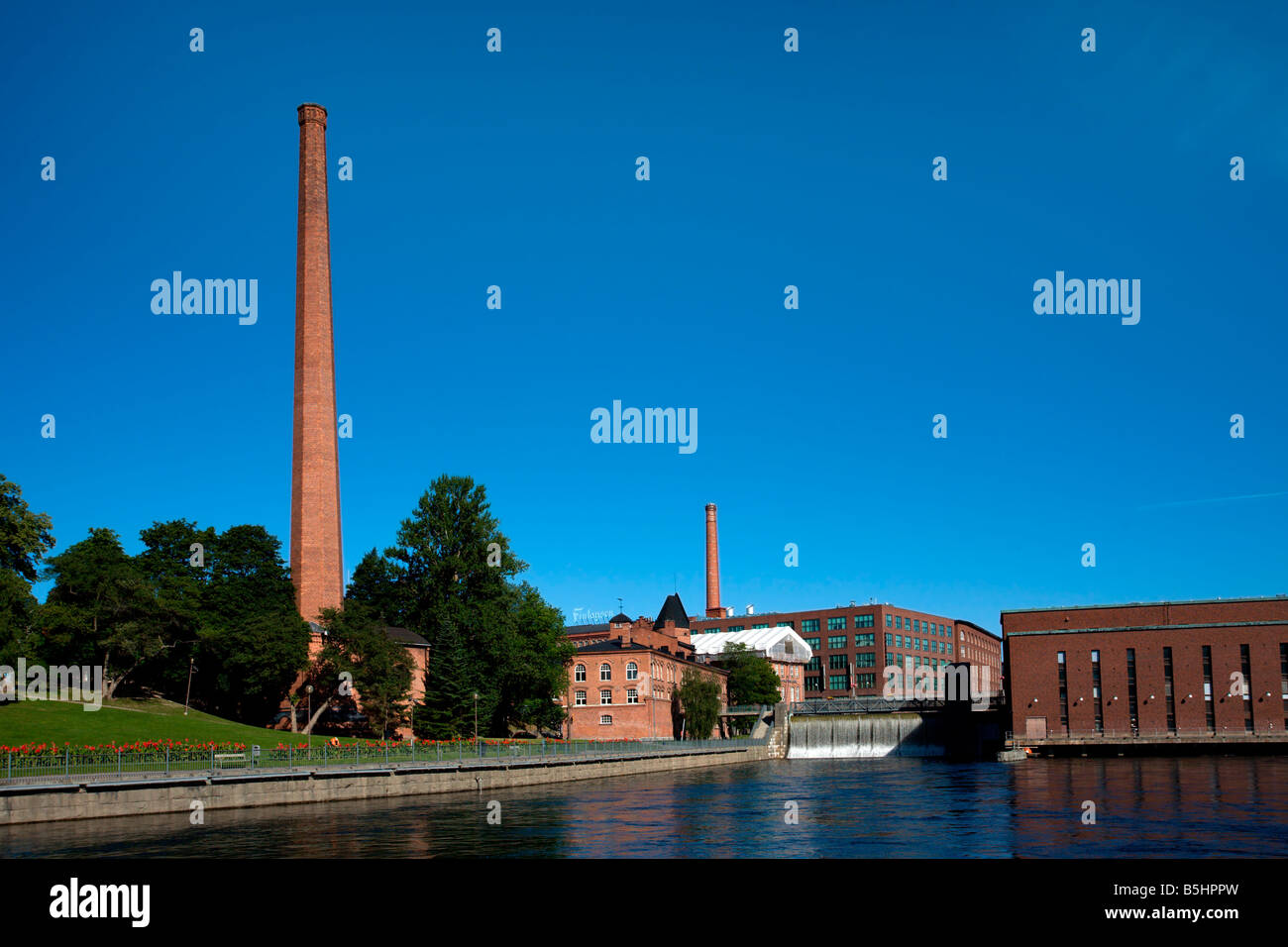 Tampere: Finlayson Factory Old Buildings Stock Photo - Alamy