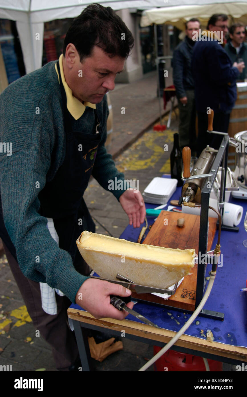 Raclette cheese serving hi-res stock photography and images - Alamy