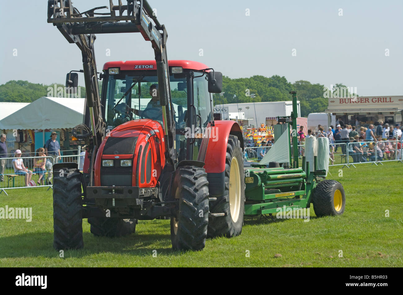 Zetor 11441 Forterra Tractor and Bale Wrapper Cowpie Rally Betchworth ...