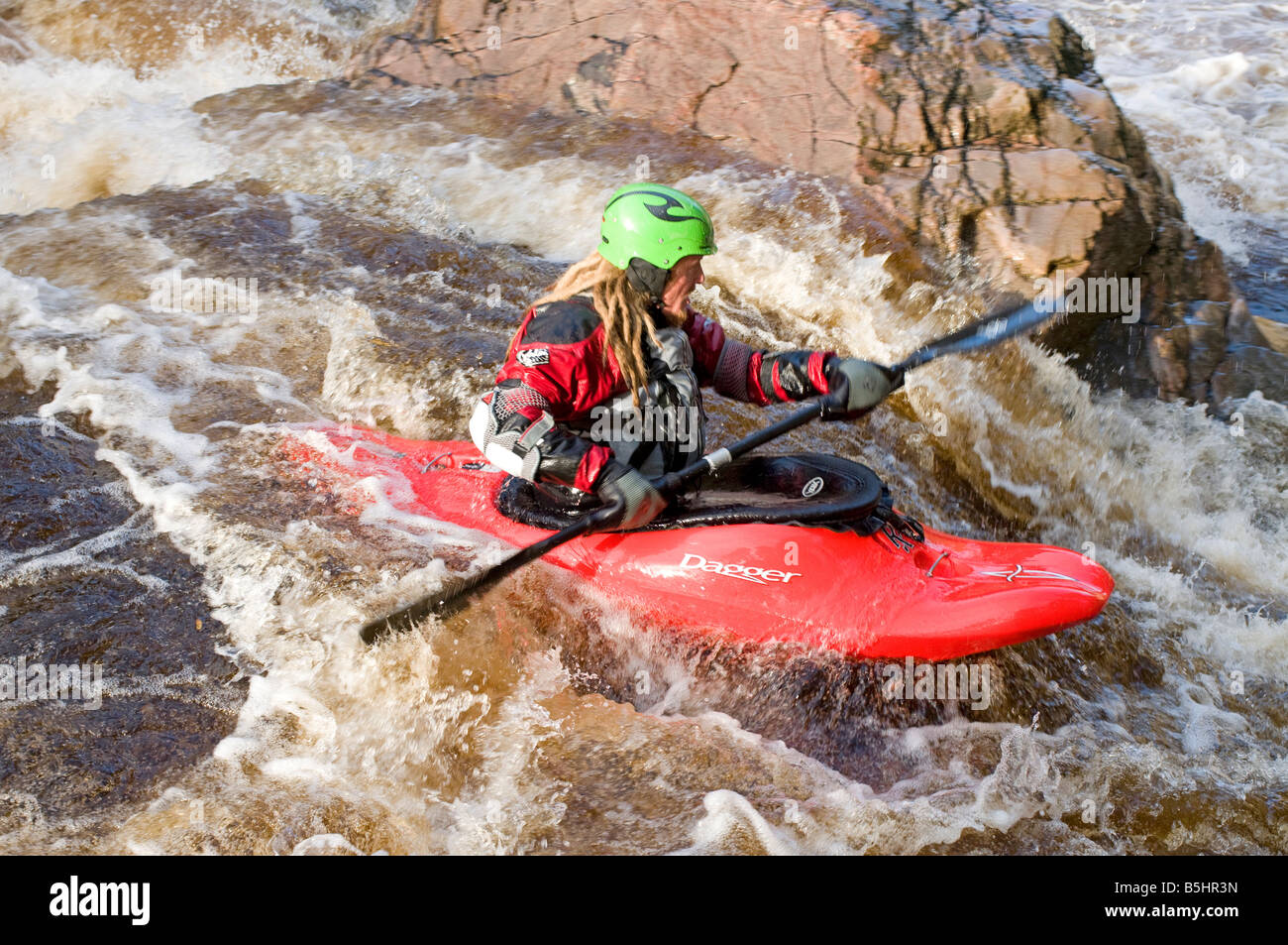 Whitewater is formed in a rapid hi-res stock photography and images - Alamy