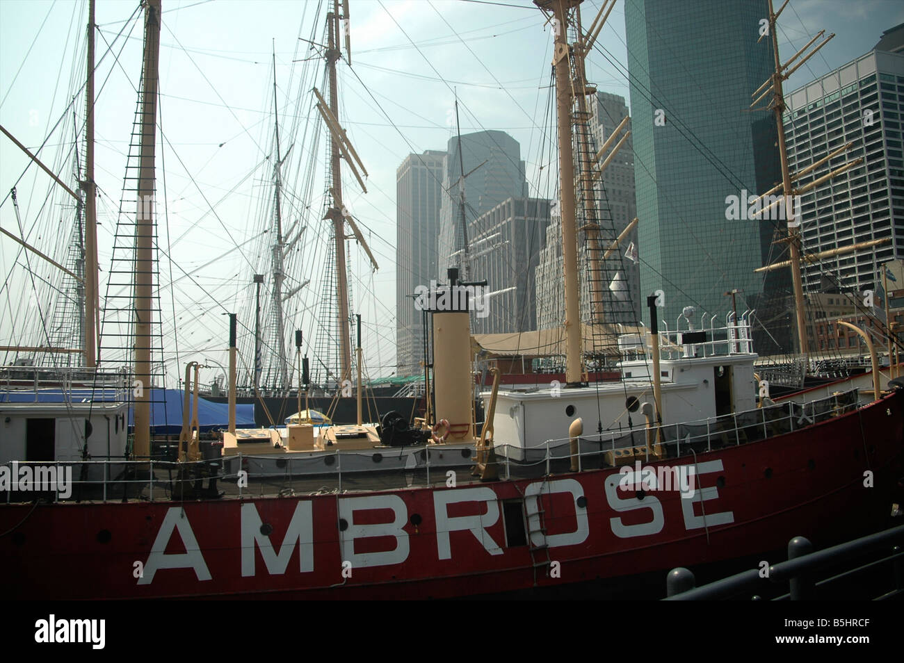 The Ambrose, a lightship originally built in 1908 to safely guide ships ...