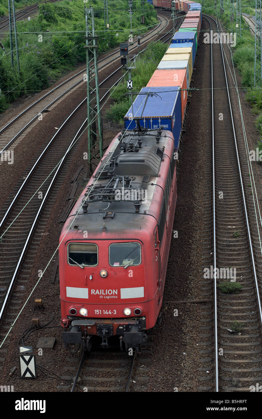 Freight train, Cologne, North Rhine-Westphalia, Germany Stock Photo - Alamy