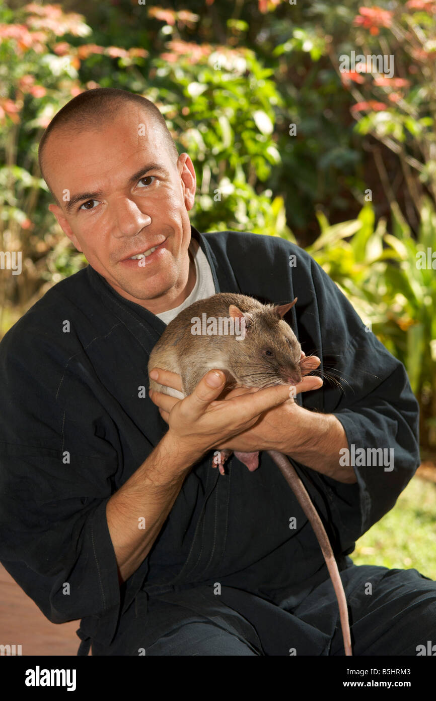 Bart Weetjens, Belgian founder of the APOPO organisation which trains ...