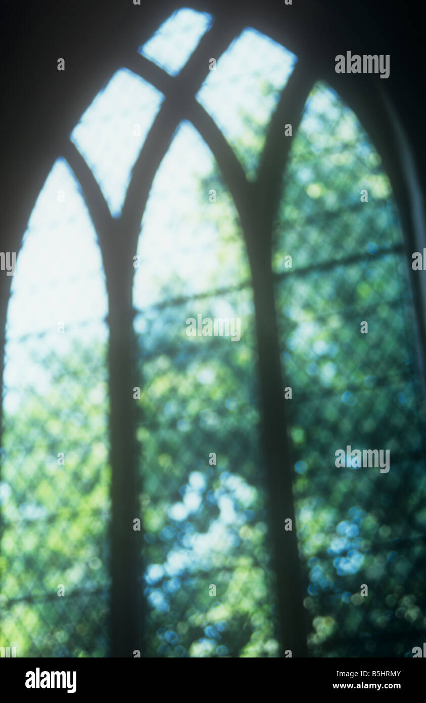 Impressionistic plain diamond leaded windows in Decorated Gothic style ...