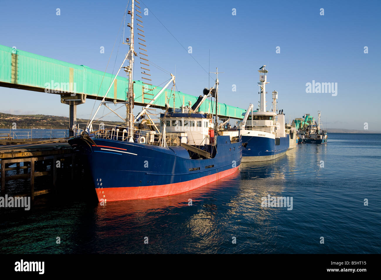 Tuna boats Port Lincoln wharf Stock Photo - Alamy