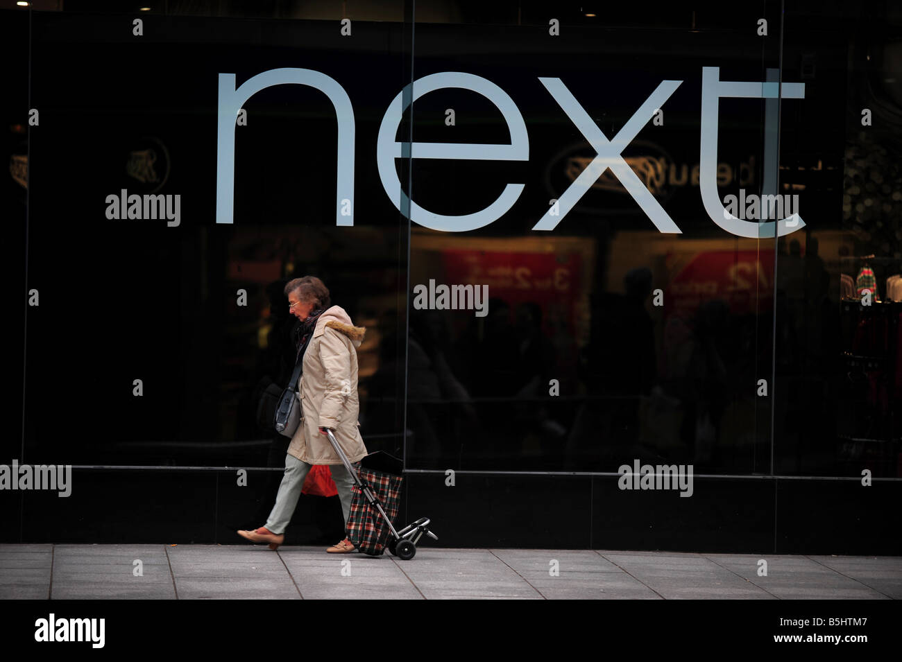 Generic picture of the Next clothes store sign in Exeter Devon Stock ...