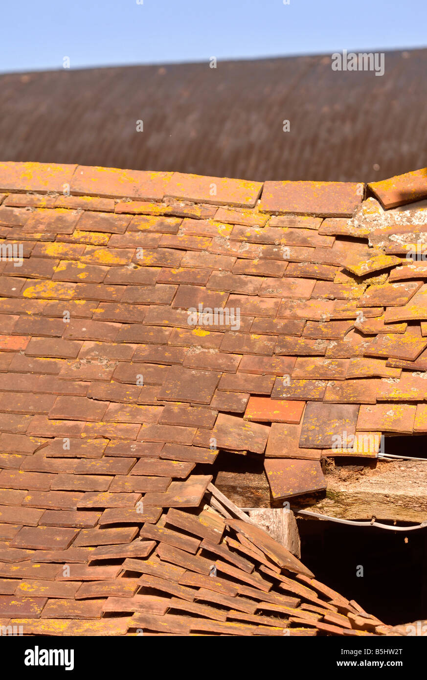 Collapsed roof storm hi-res stock photography and images - Alamy