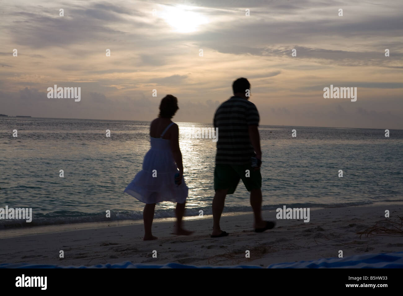 A Walk At Sunset Stock Photo - Alamy