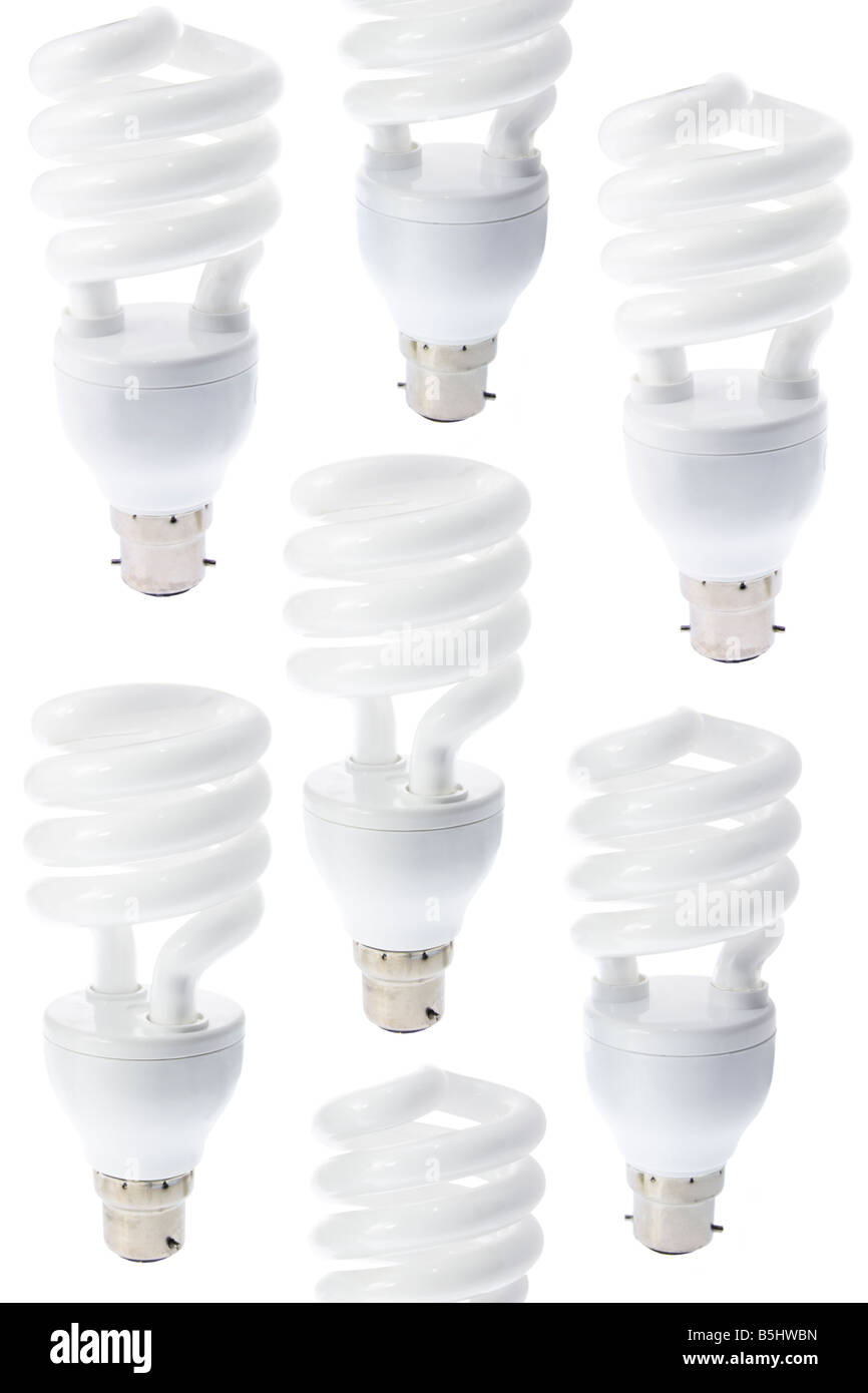 Compact Fluorescent Light Bulbs Stock Photo - Alamy