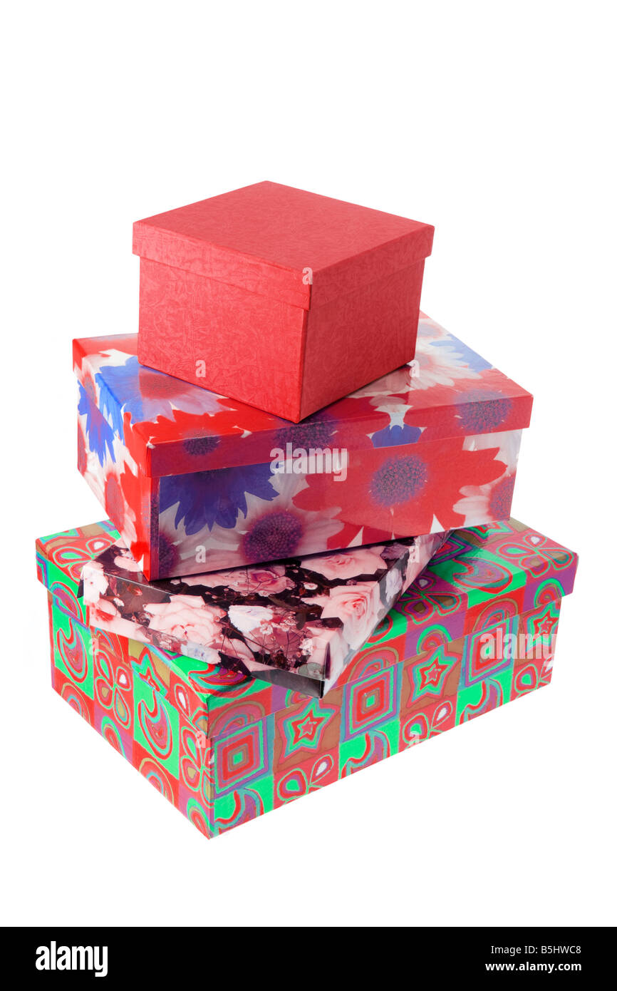 Stack of Gift Boxes Stock Photo - Alamy