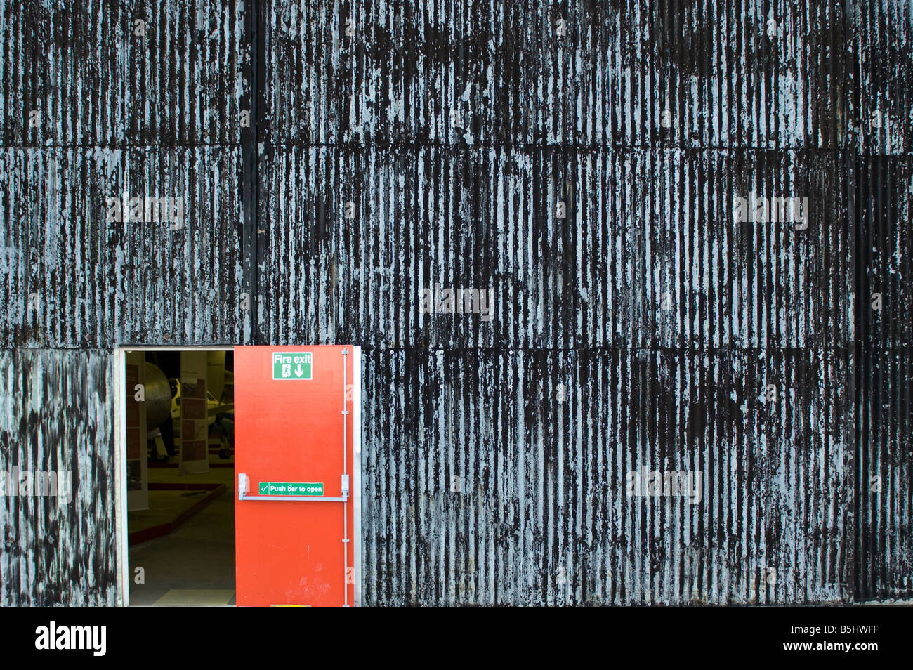 Old World War 2 aircraft hanger at the Museum of Flight Scotland Stock ...