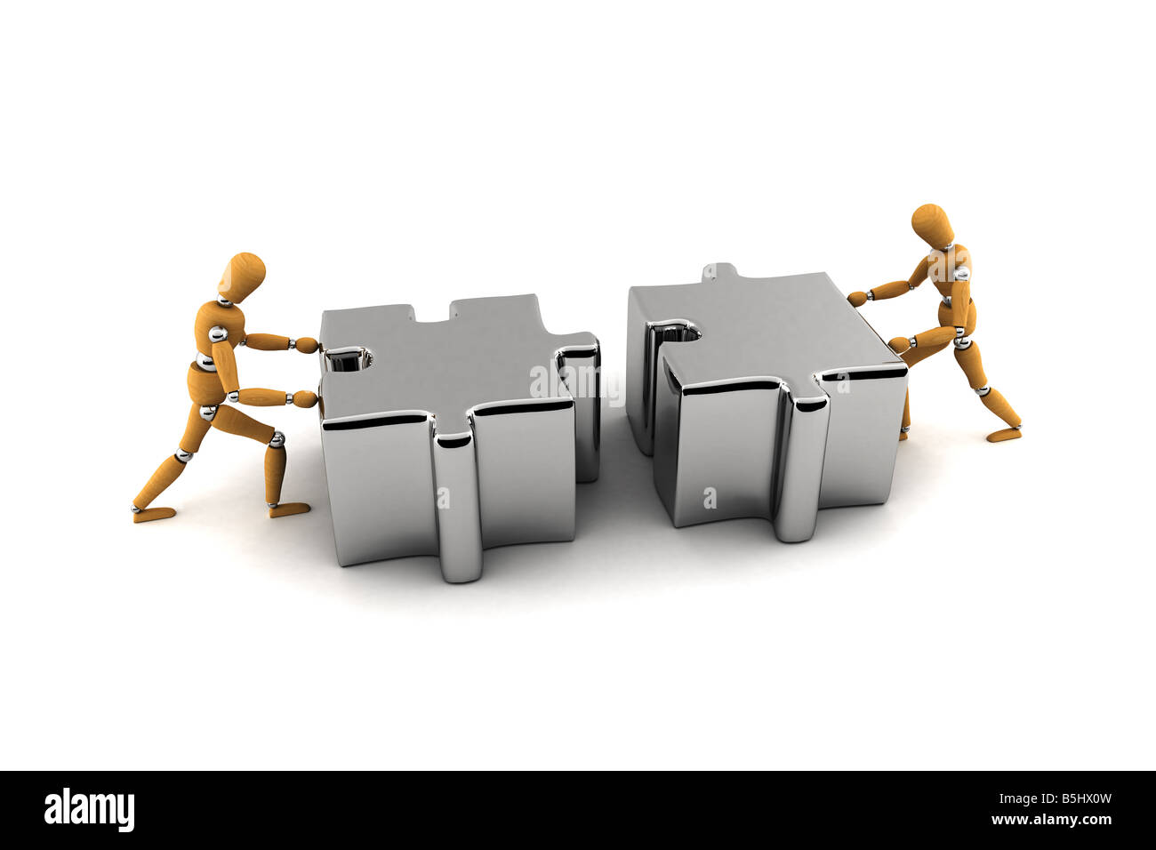 Teamwork metaphor Cut Out Stock Images & Pictures - Alamy