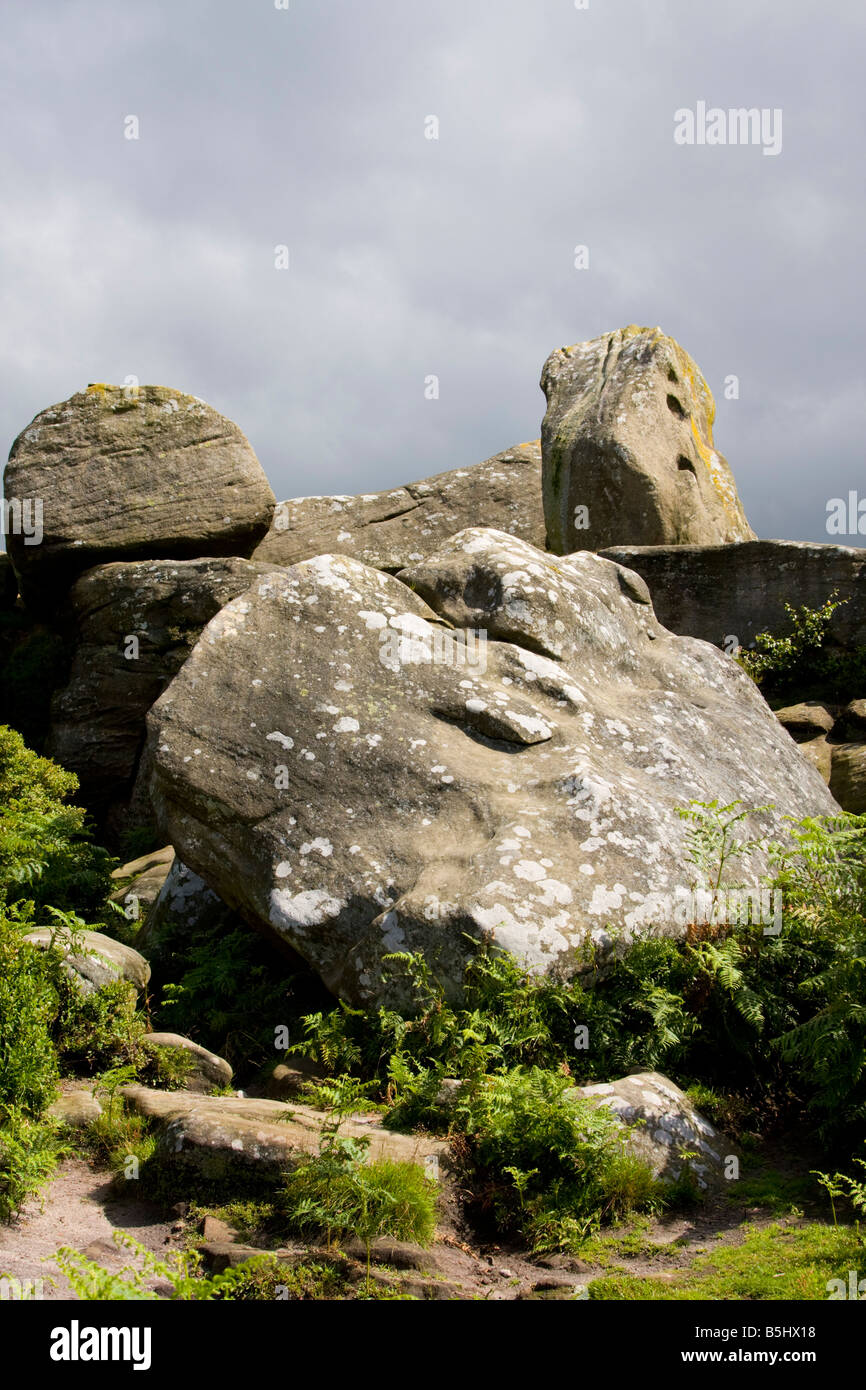 Brimham Rocks North Yorkshire UK Stock Photo - Alamy