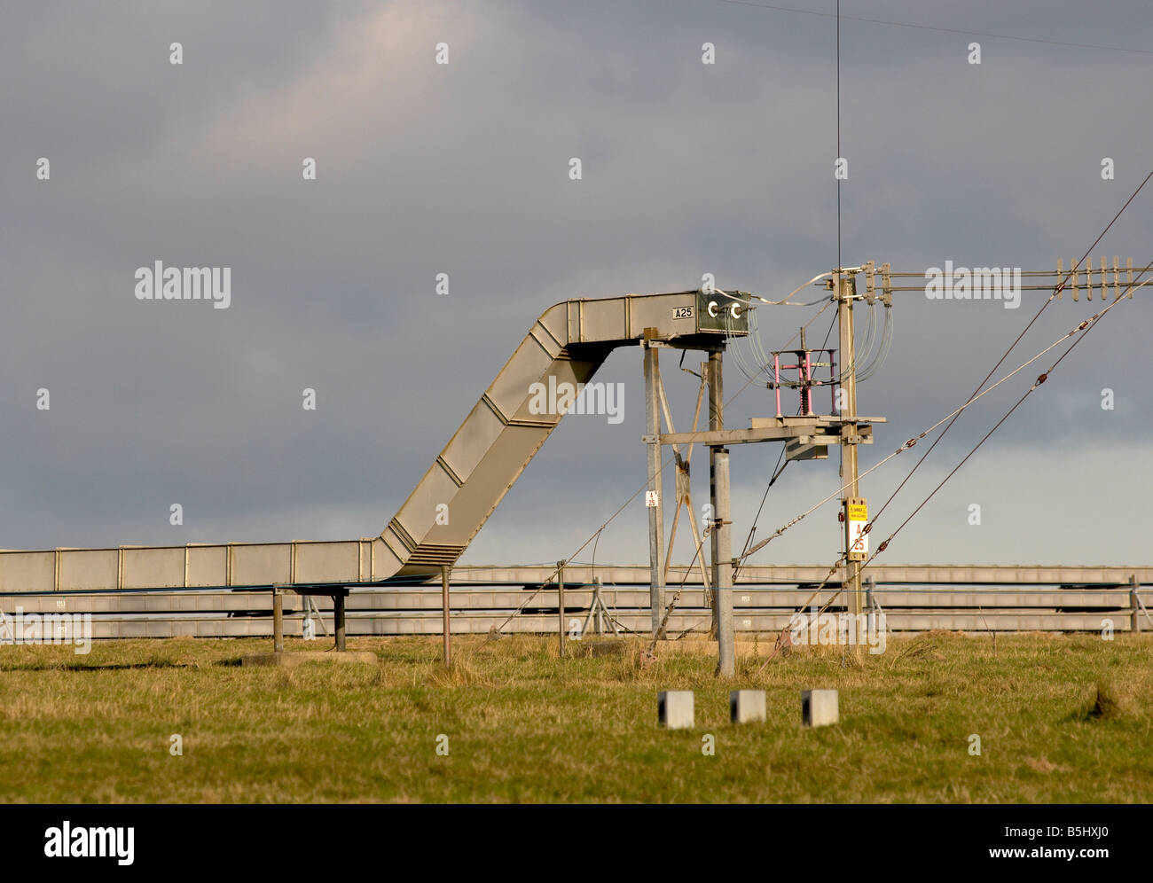 Broadcasting equipment and transmitter cables at a major radio ...