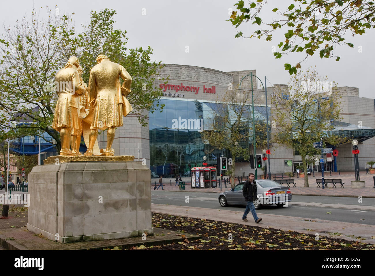 The gilded bronze statue of Matthew Boulton, James Watt and William ...