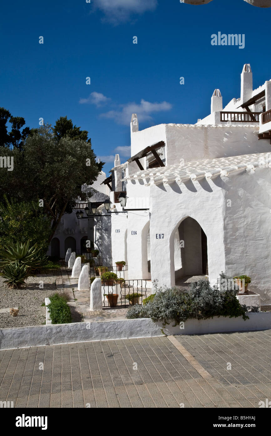 Holiday apartments at Binibecca Vell, a holiday village on the south ...