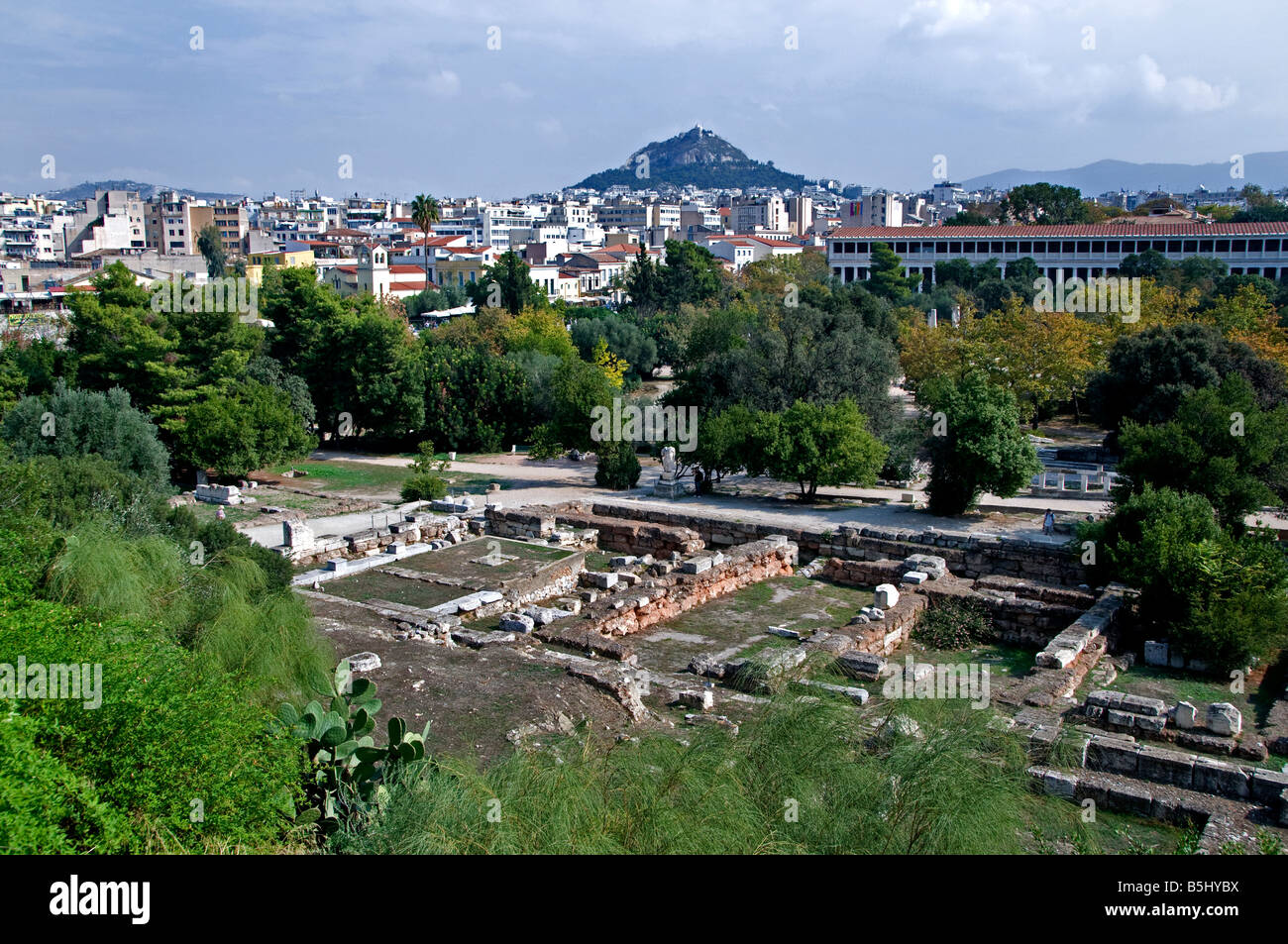Middle stoa athens hi-res stock photography and images - Alamy
