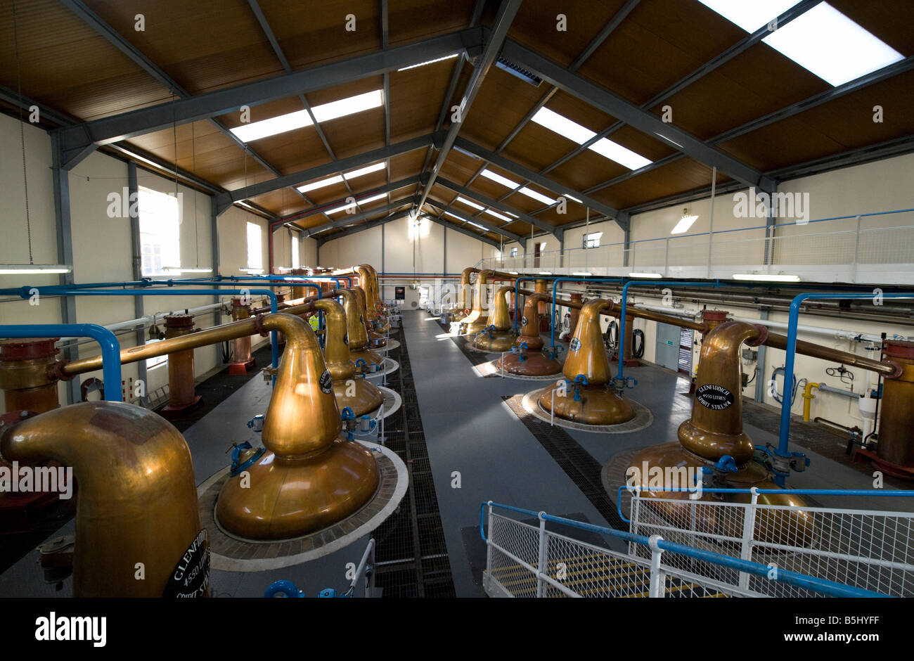 Copper Stills in Glenfiddich (Valley of the Deer) Distillery, Dufftown ...