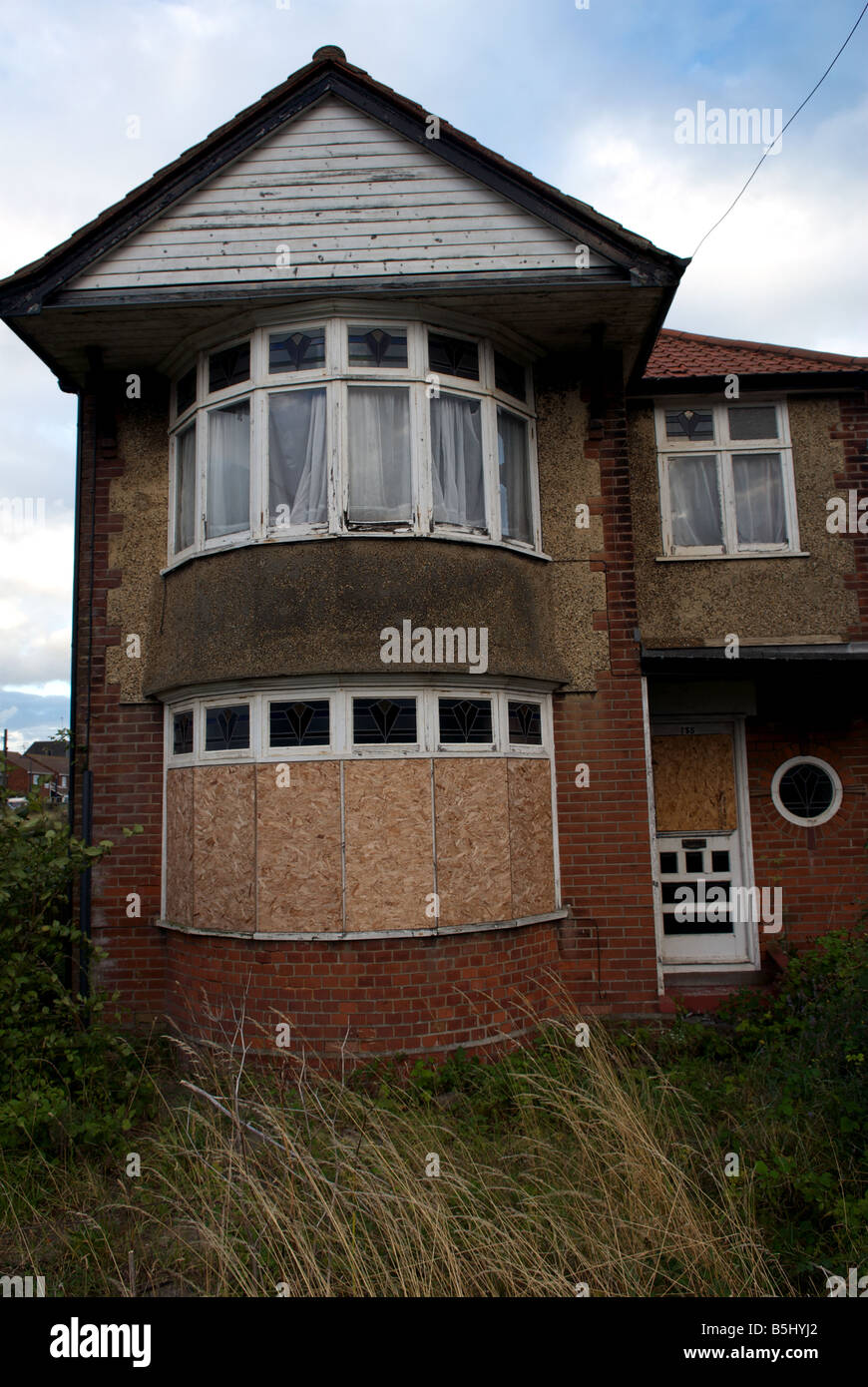 Boarded-up house, Lager Road, Felixstowe, Suffolk, UK Stock Photo - Alamy