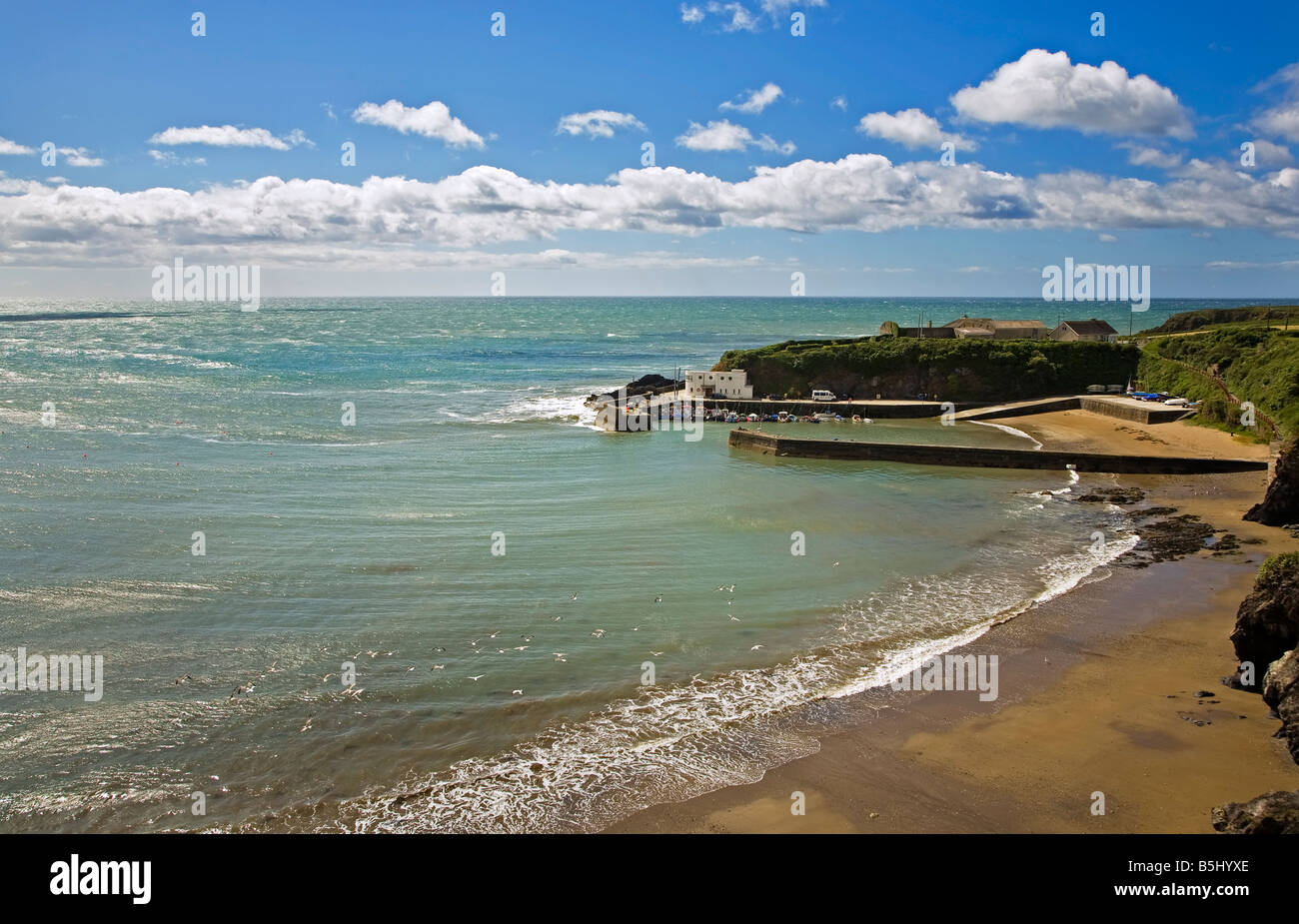 Boatstrand Harbour and Beach, Copper Coast, County Waterford, Ireland ...