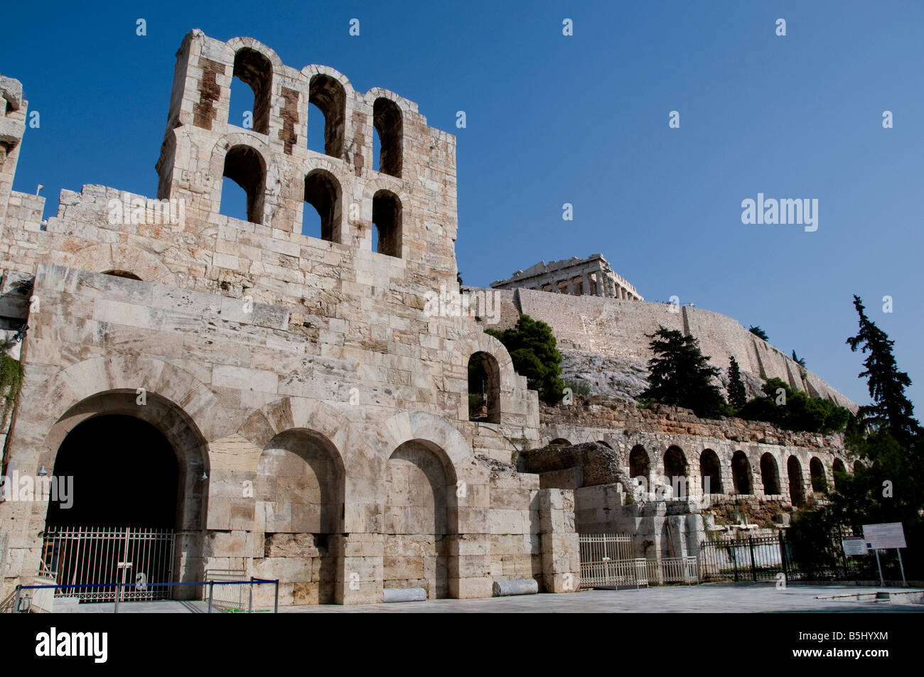 Herodes Atticus Theatre acropolis Athens Greece Greek Stock Photo - Alamy