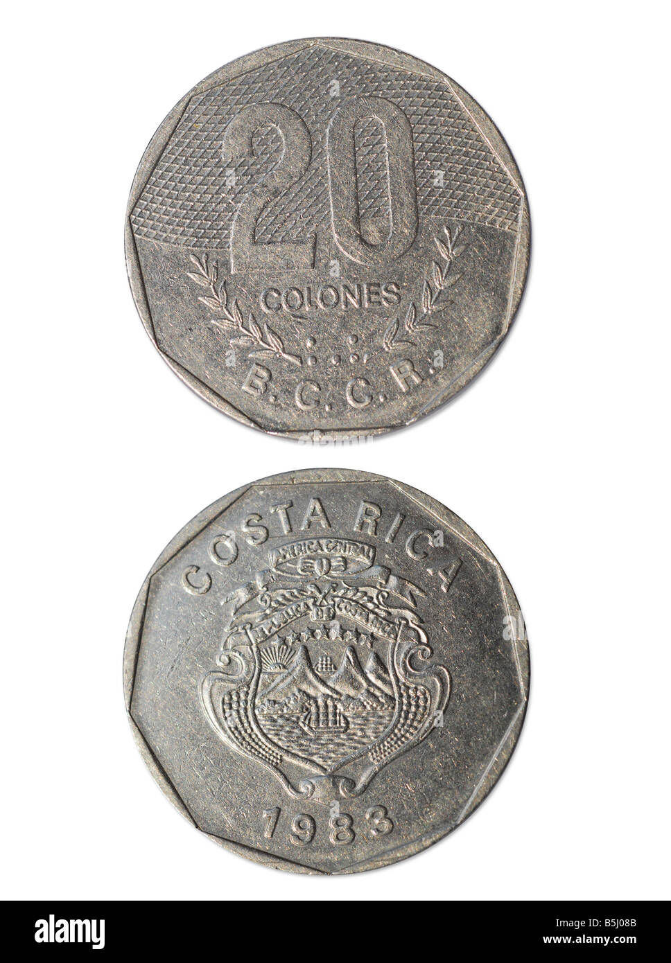 20 Colones Costa Rica Money Stock Photo - Alamy