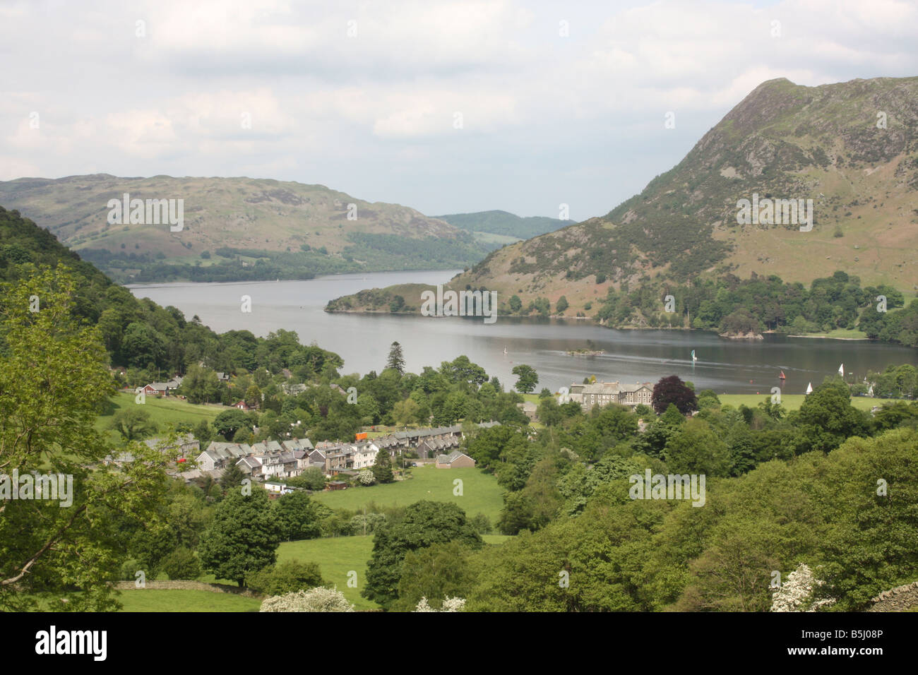 Ullswater , Lake District , Cumbria , viewed from above Glenridding ...