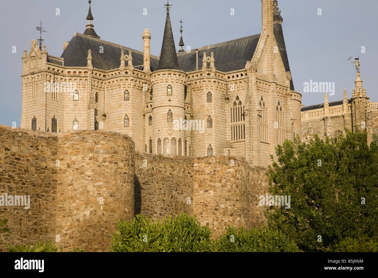 Episcopal Palace by Gaudi, Astorga, Spain Stock Photo - Alamy