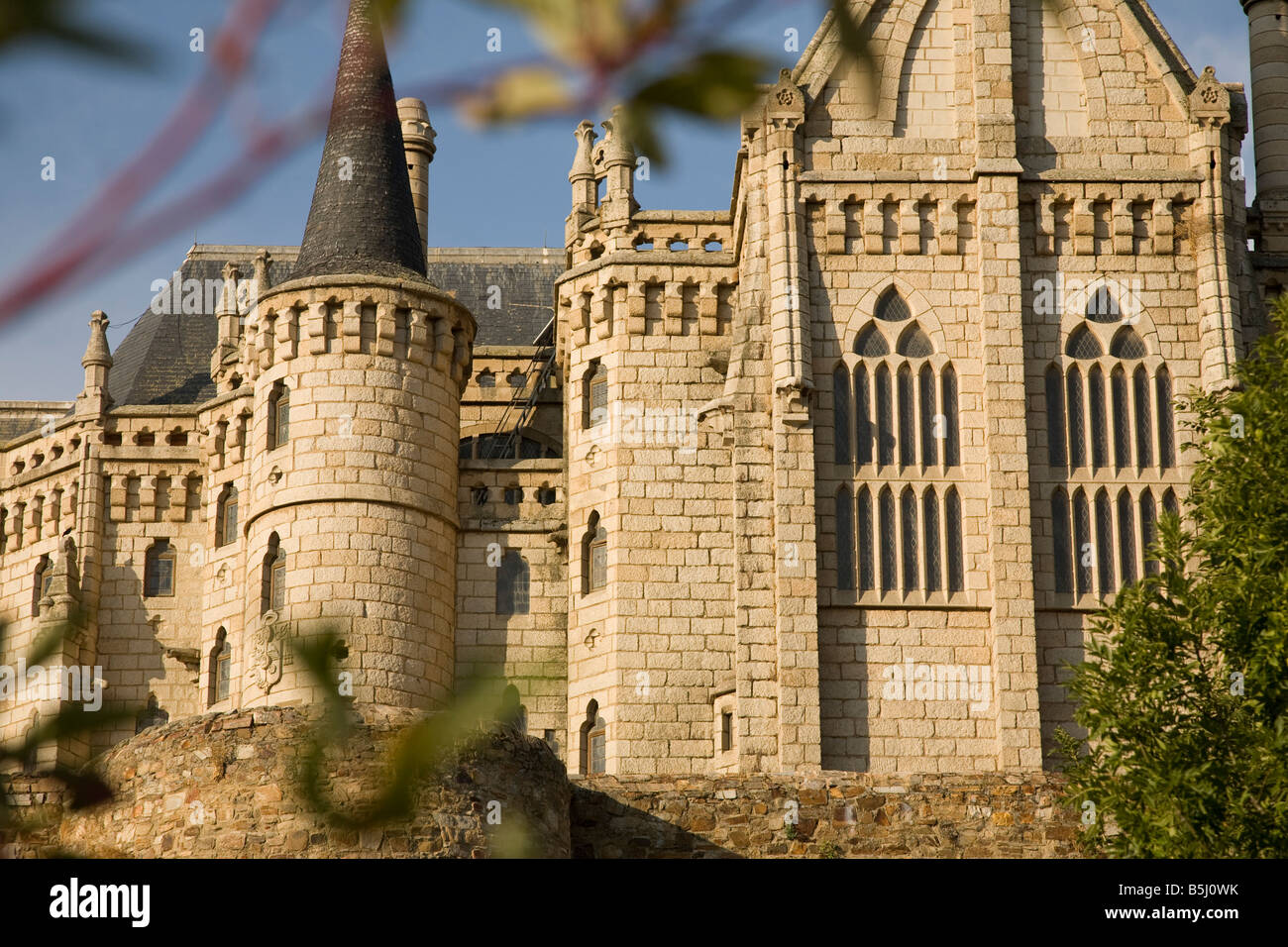 Episcopal Palace by Gaudi, Astorga, Leon, Castile and Leon, Spain Stock ...