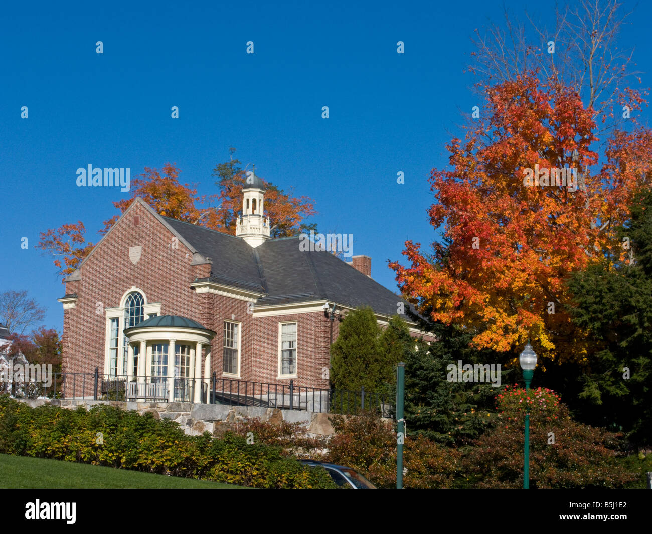 Camden Maine Public Library Stock Photo - Alamy