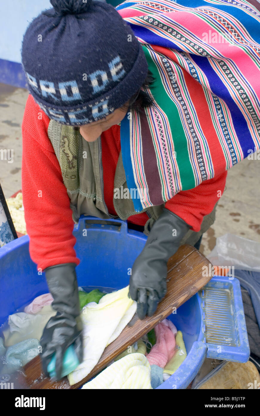 Scene in the mining town of Morococha Peru Stock Photo - Alamy