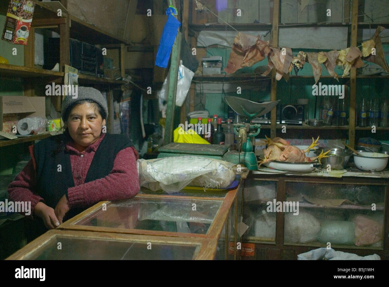 Scene in the mining town of Morococha Peru Stock Photo - Alamy