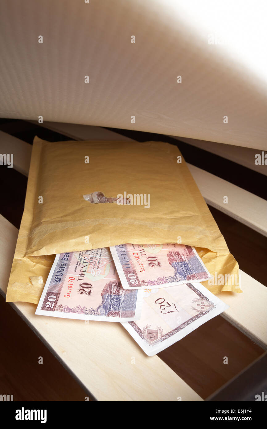 wad of 20 pound sterling notes from northern ireland banks ulster bank ...