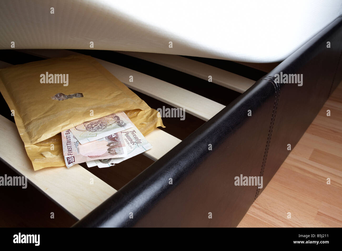 wad of 20 pound sterling notes from northern ireland banks first trust ...