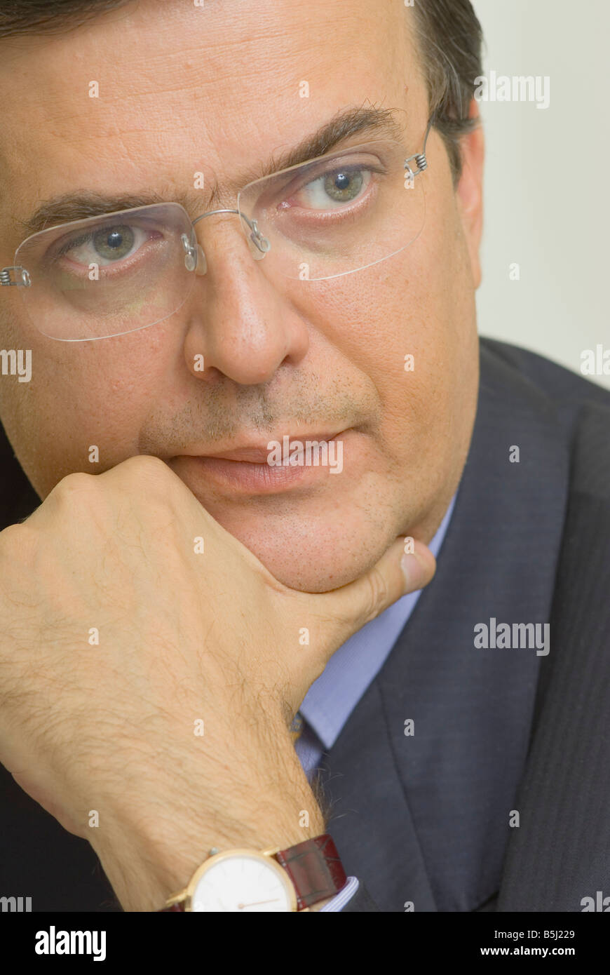 Marcelo Ebrard mayor of Mexico City during an interview with the ...