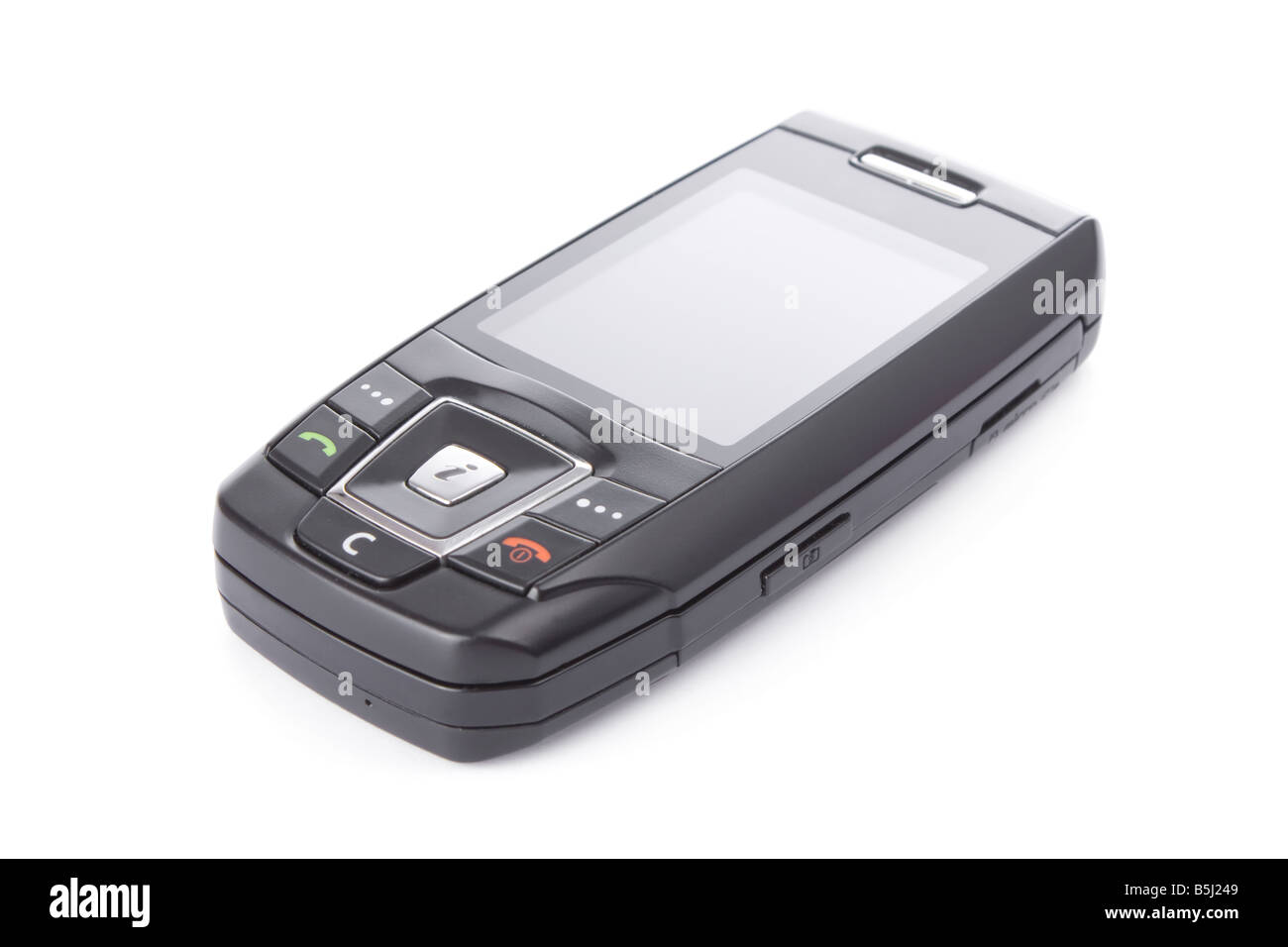 Closed modern multimedia phone isolated on white background Stock Photo ...