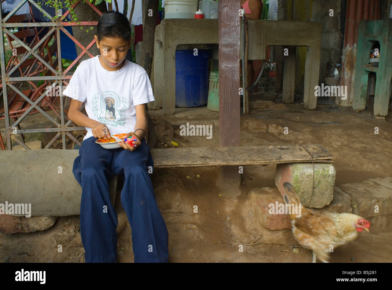 Nicaraguan school boy Christian Calero Gutierrez Stock Photo - Alamy