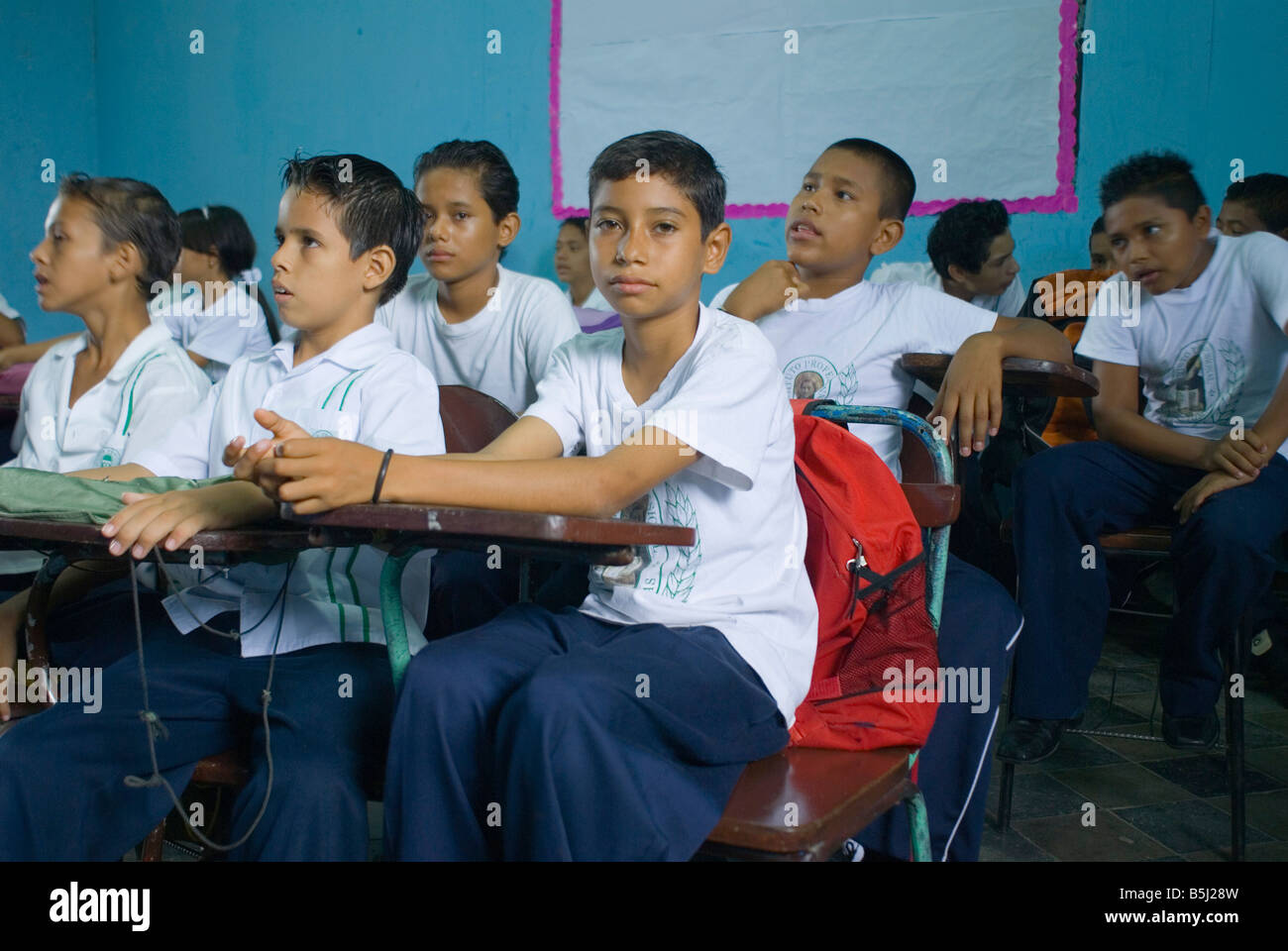 Nicaraguan school boy Christian Calero Gutierrez Stock Photo - Alamy